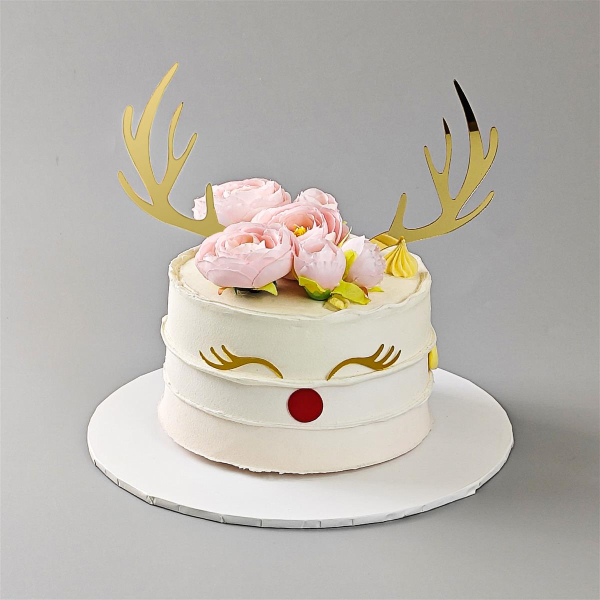 Cake Topper Rentier Rudolf Acryl, 4,59